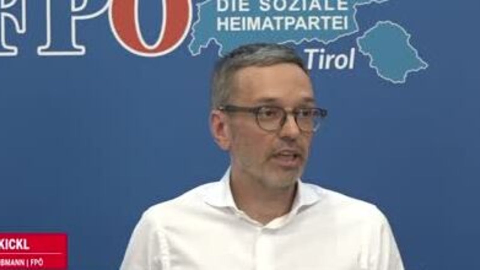 Herbert Kickl bei Wahlkampf in Tirol - oe24.tv