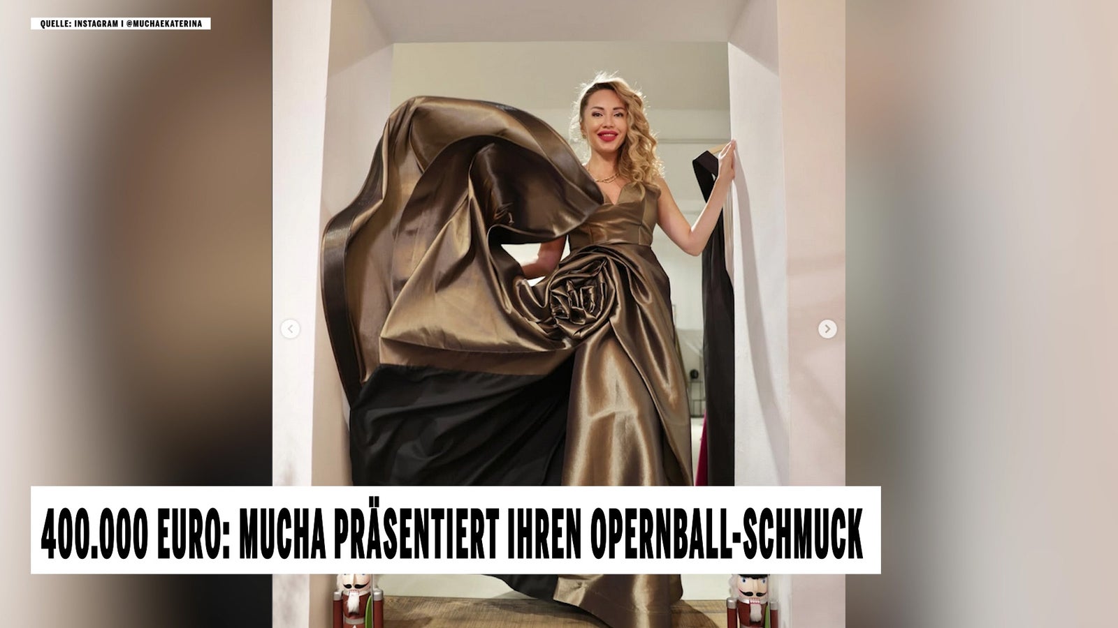 40.000 Euro: Mucha präsentiert ihren Opernball-Schmuck - oe24.tv