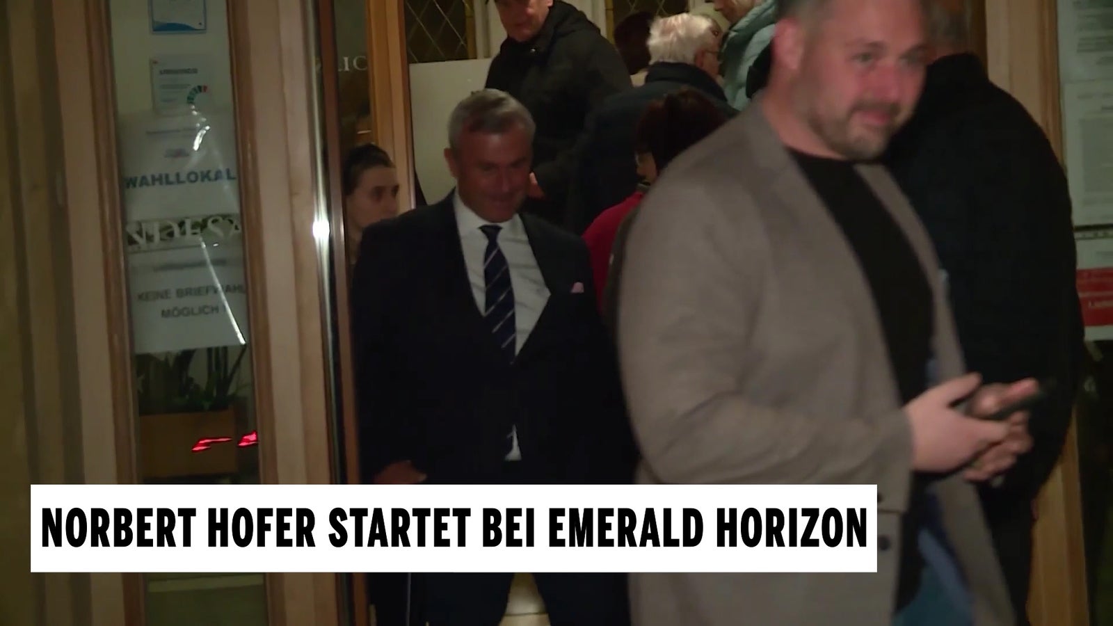 Norbert Hofer startet bei Emerald Horizon - oe24.tv