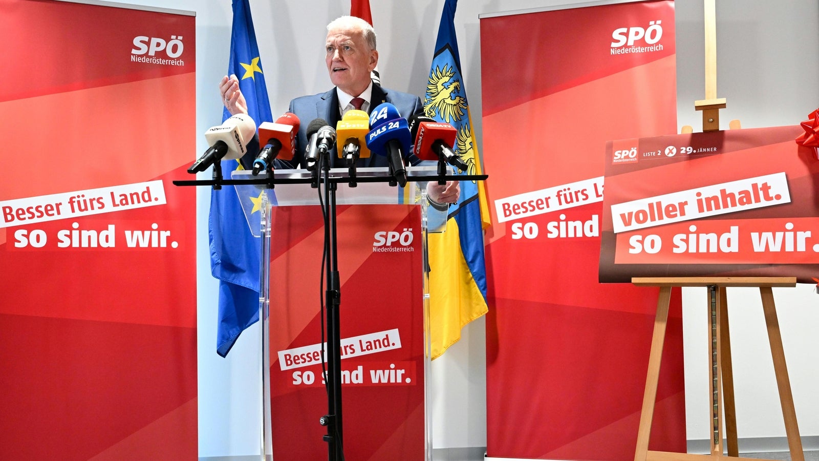 NÖ-Wahl: Schnabl löst "Satire-Plakat" auf und erhebt LH-Anspruch ...