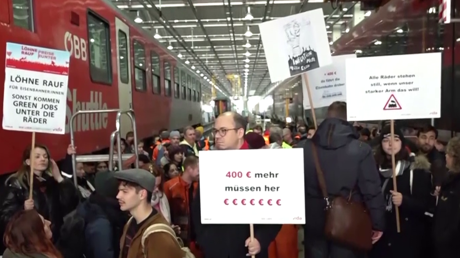 Bahnstreik legt Zugverkehr in Österreich lahm - oe24.tv