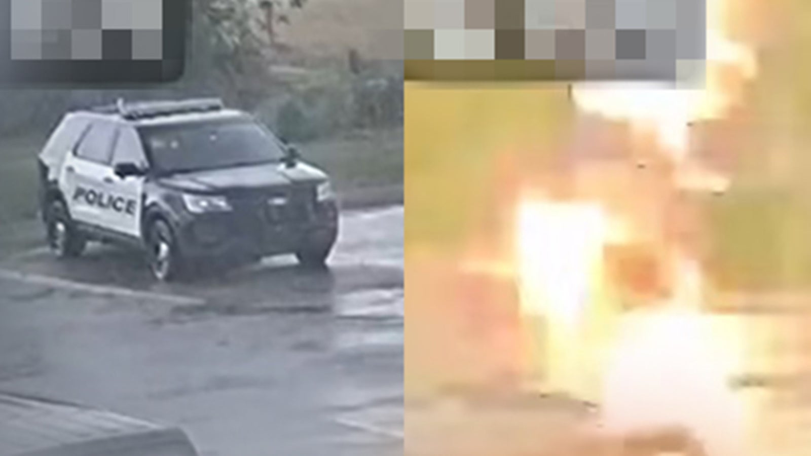 Spektakuläres Video: Blitz schlägt direkt in Polizeiwagen ein - oe24.at