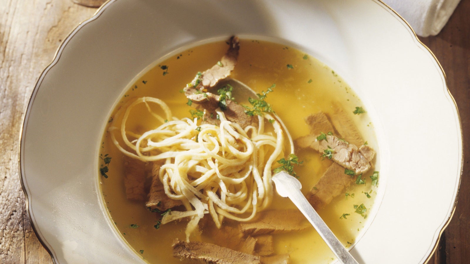 Frittatensuppe - Cooking