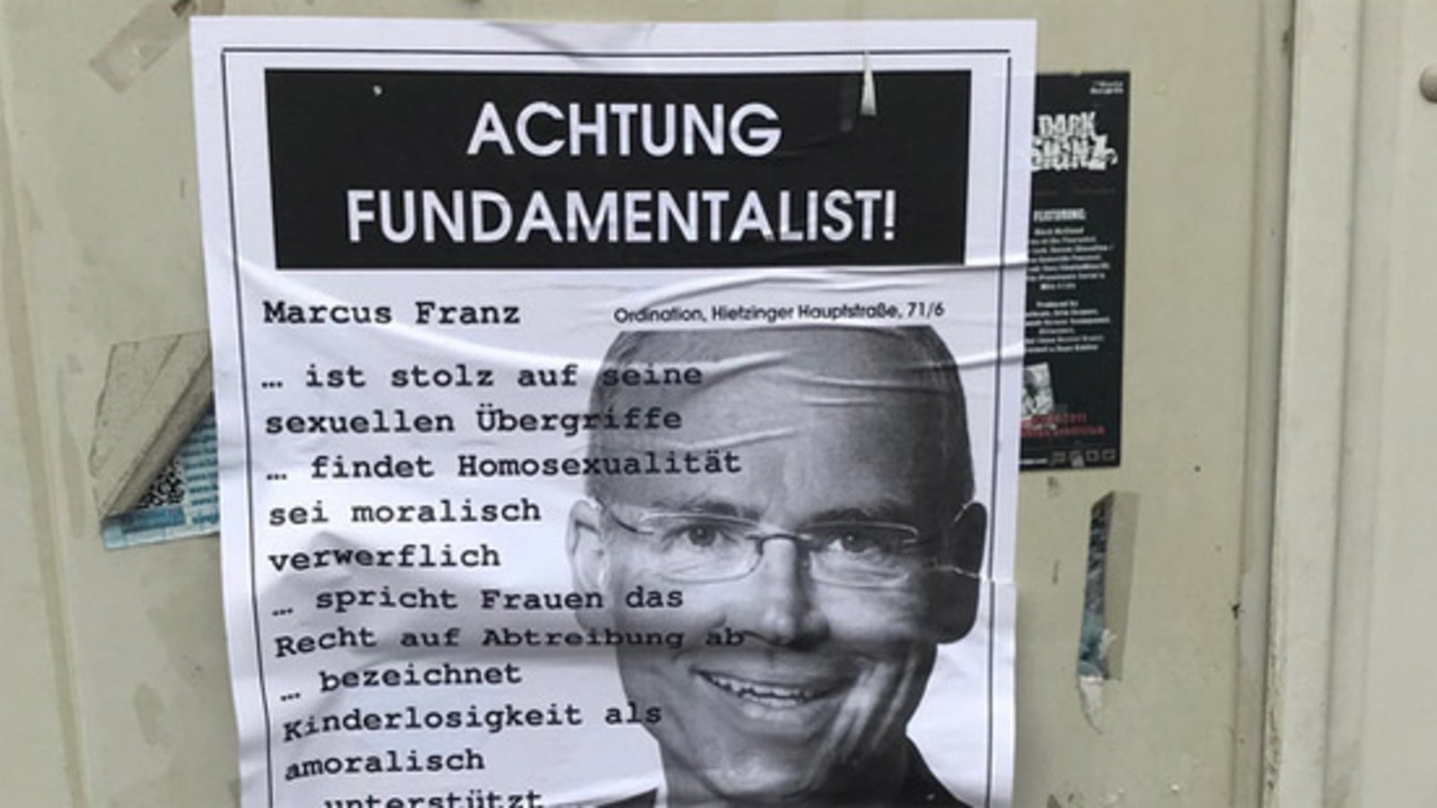 Hetz-Plakate gegen Marcus Franz angebracht - Politik-Live