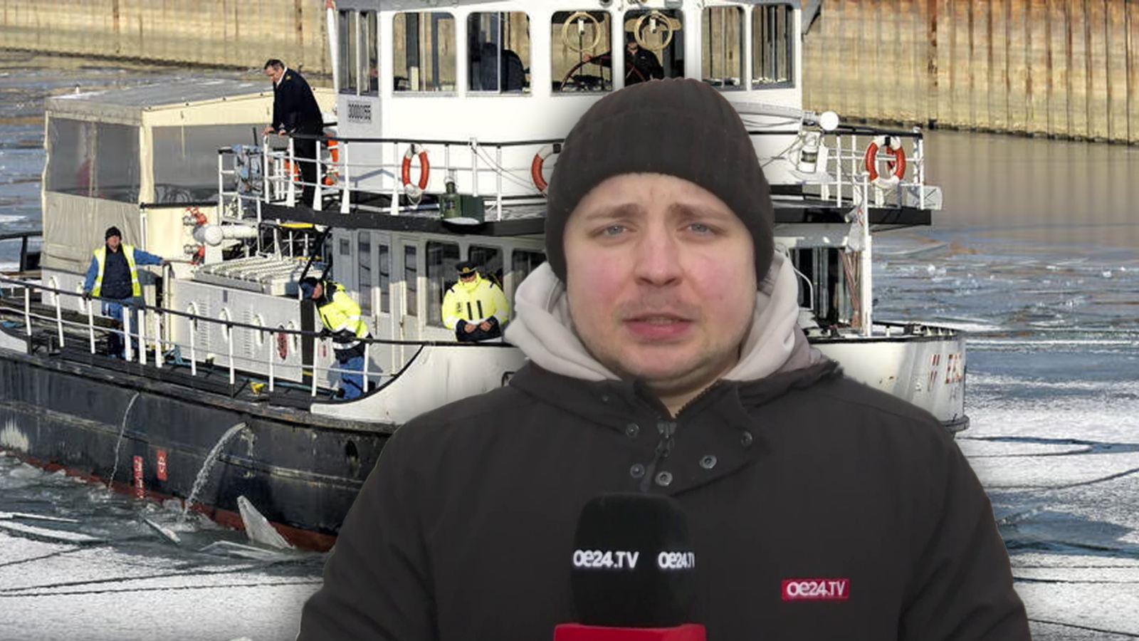 Eisbrecher muss Wiener Hafen freilegen - oe24.tv