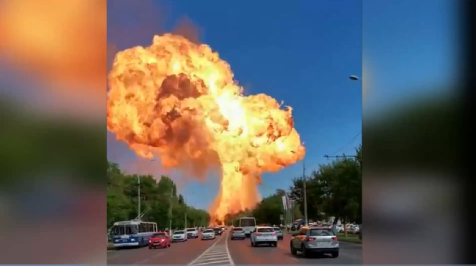 Video: Gigantische Explosion nach Gaslieferung - oe24.at