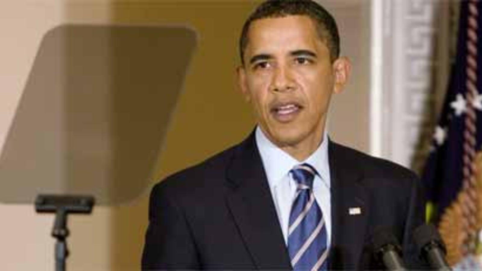 Obamas Teleprompter kracht zusammen - oe24.at