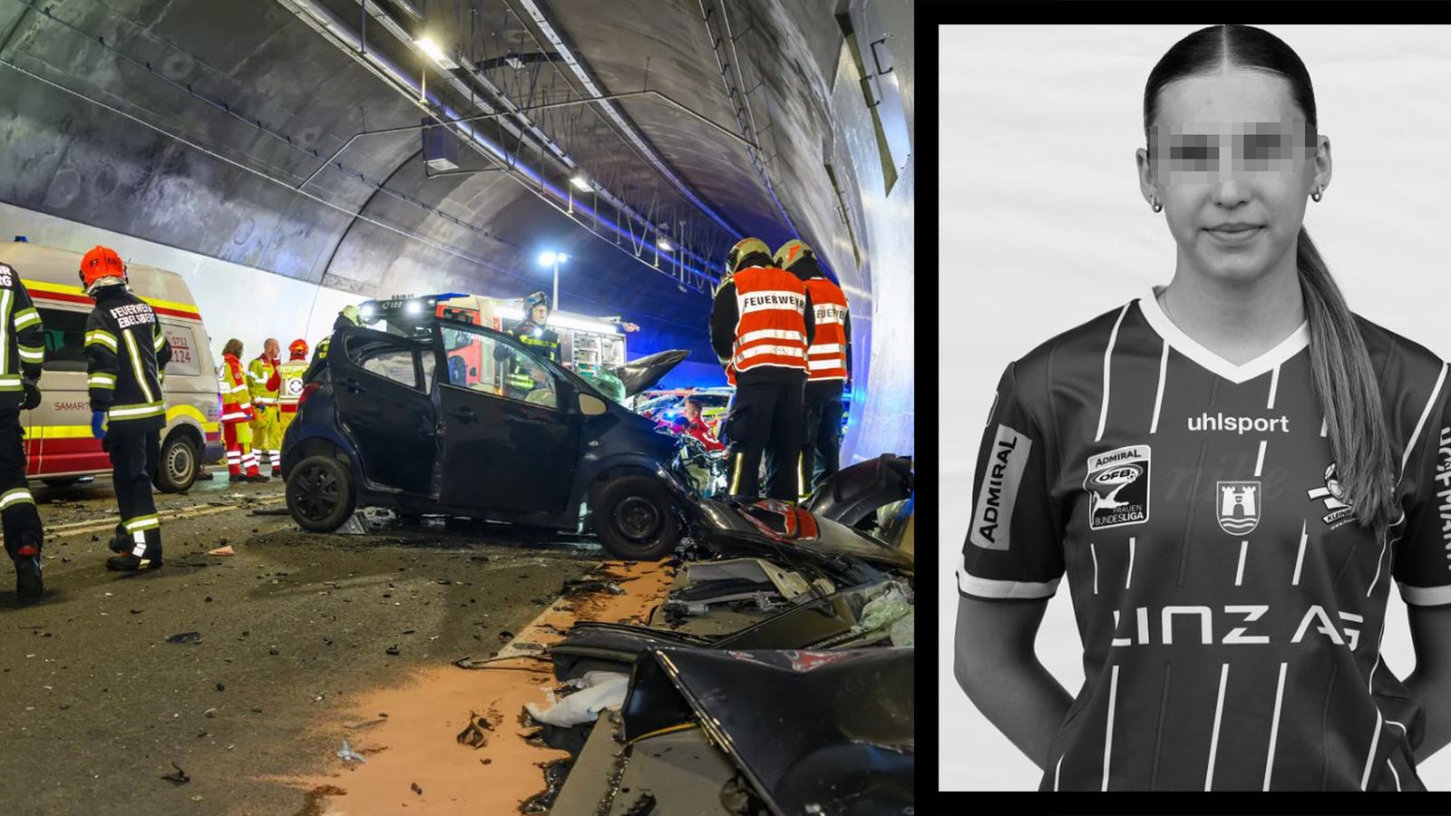 Tod bei Tunnel-Crash: Trauer um junge Fußballerin - oe24.at